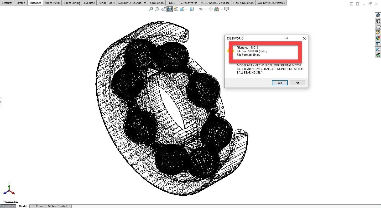Ball Bearing 3D model 3D printable | CGTrader