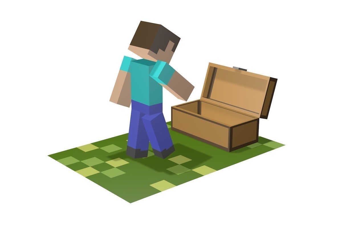 Minecraft Sad Steve 3D model | CGTrader