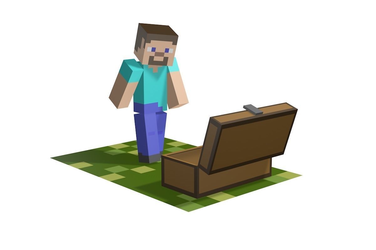 Minecraft Sad Steve 3D model | CGTrader