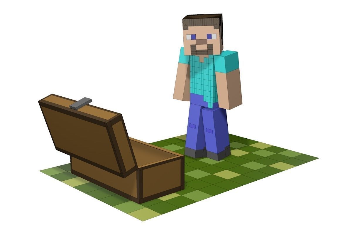 Minecraft Sad Steve 3D model | CGTrader