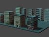 3D model Buildings tall building on cobblestone street VR / AR / low ...