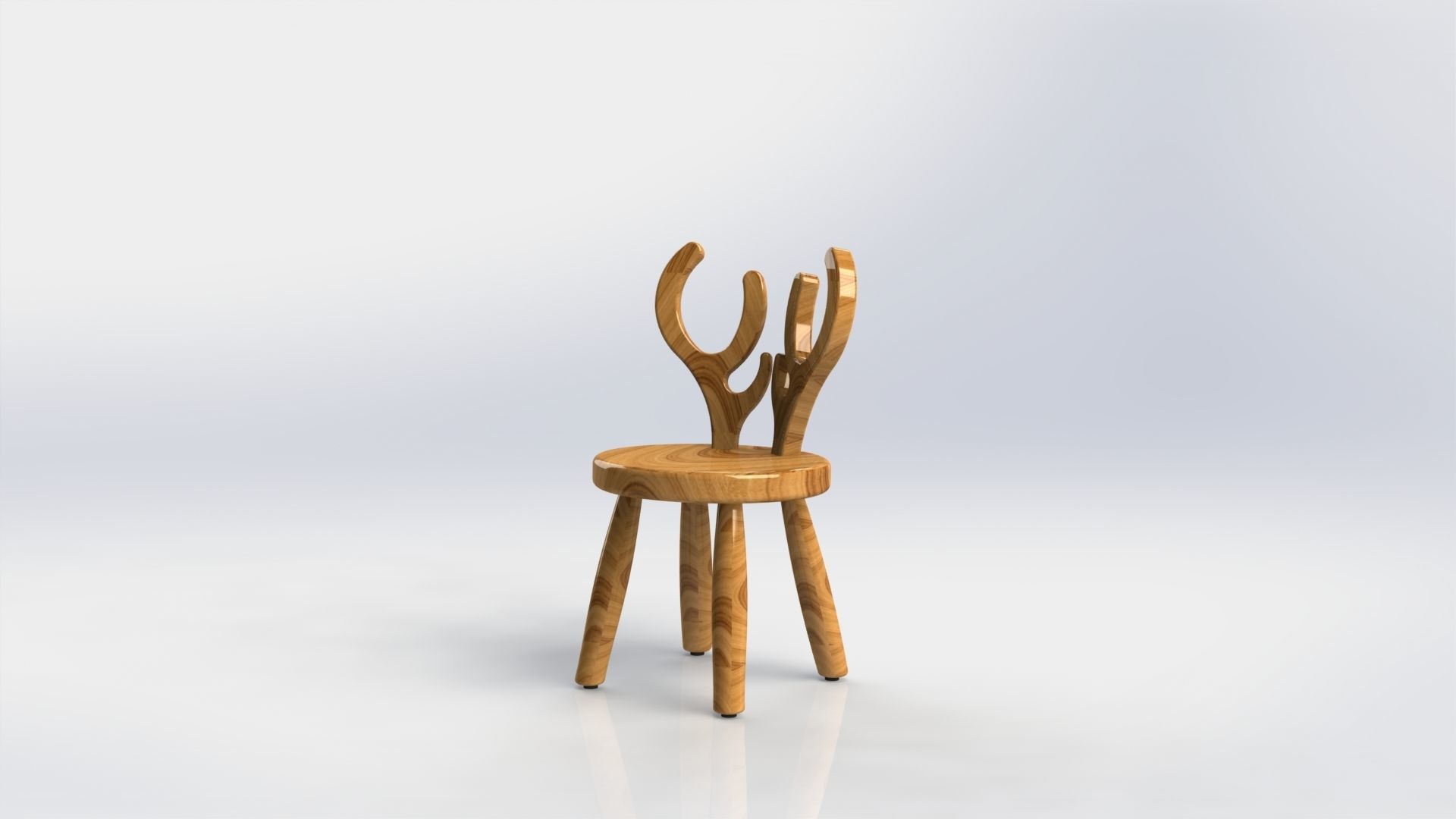Kids chair design 3D model | CGTrader