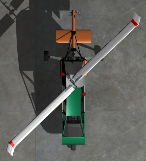 Wren ultralight helicopter 3D model | CGTrader