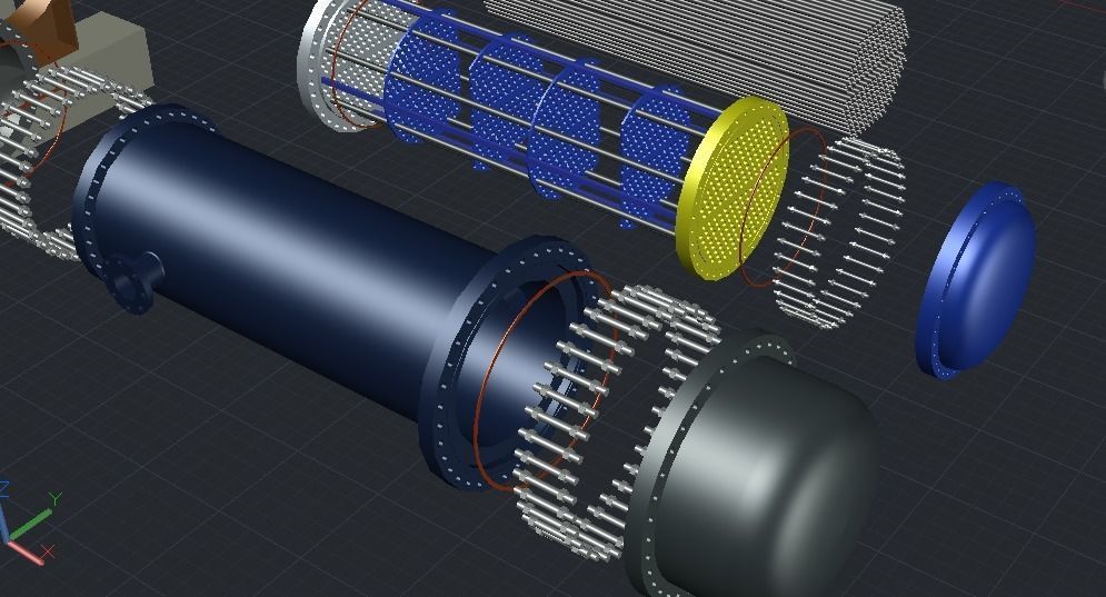 heat exchanger 3D model | CGTrader