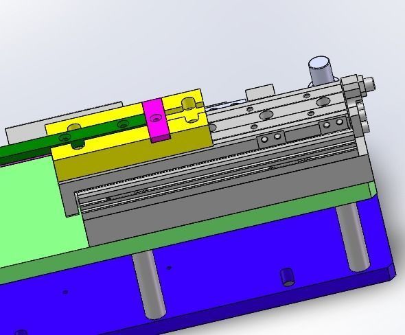 Pneumatic division rotary feeding mechanism 3D model animated | CGTrader