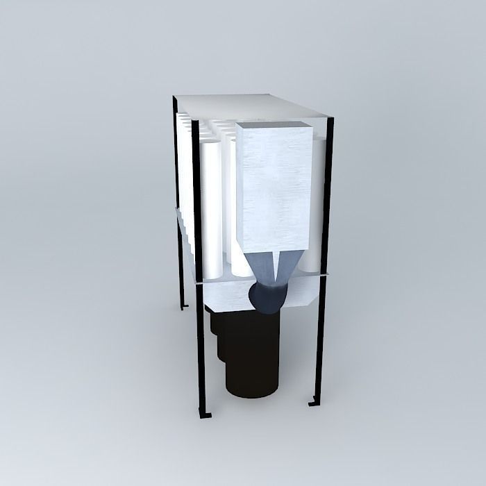 Industrial filter Unit, Nestro free 3D model | CGTrader