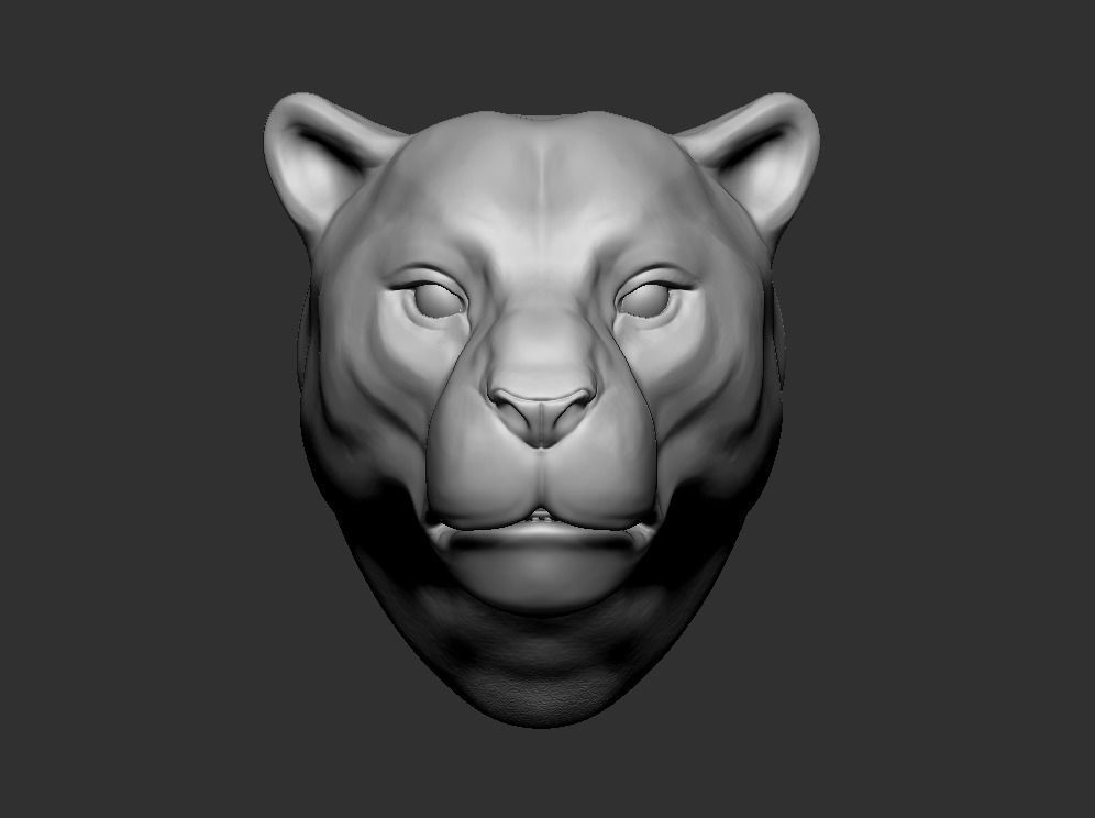 Puma head 3D model 3D printable | CGTrader