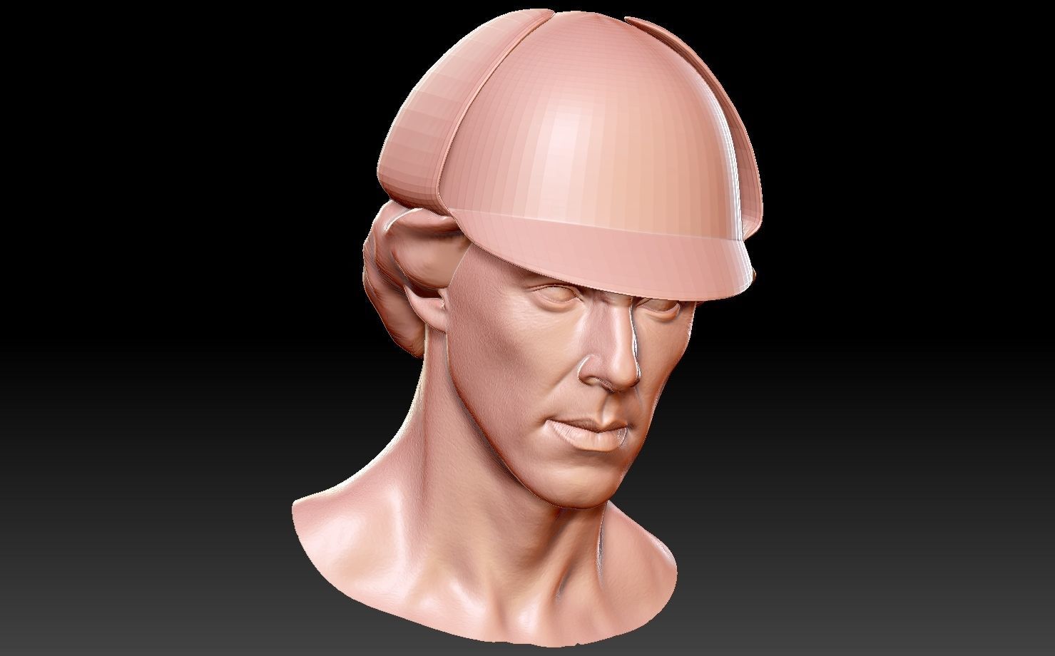 Sherlock Holmes Benedict Cumberbatch bust 3D model 3D printable | CGTrader