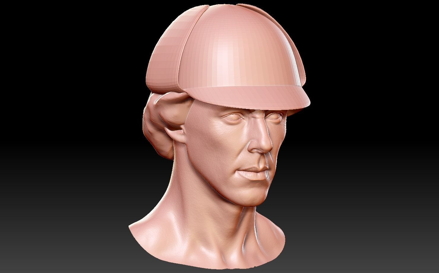 Sherlock Holmes Benedict Cumberbatch bust 3D model 3D printable | CGTrader