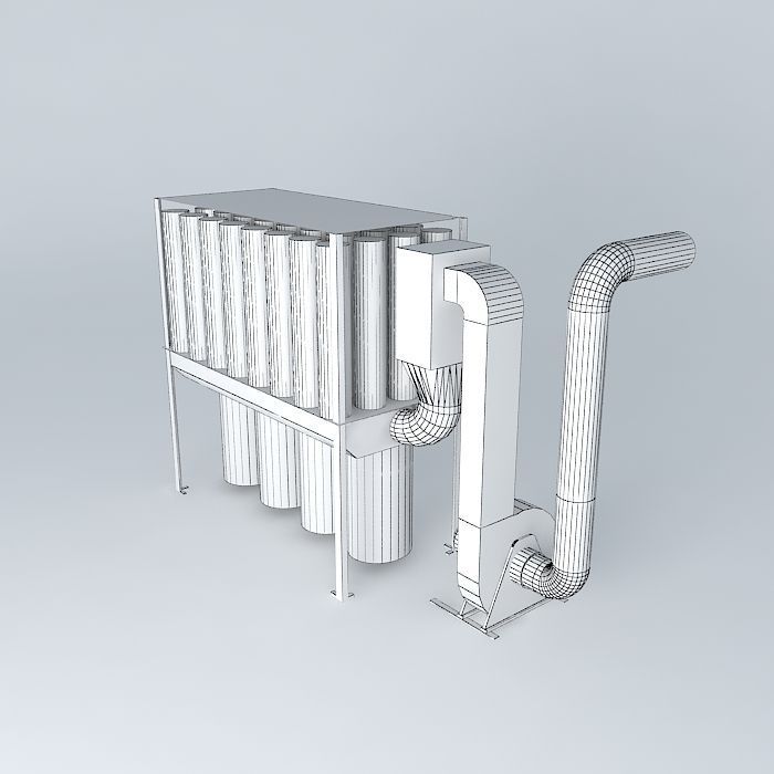 Nestro filter with fan, NSF 4-4-1200 free 3D model | CGTrader