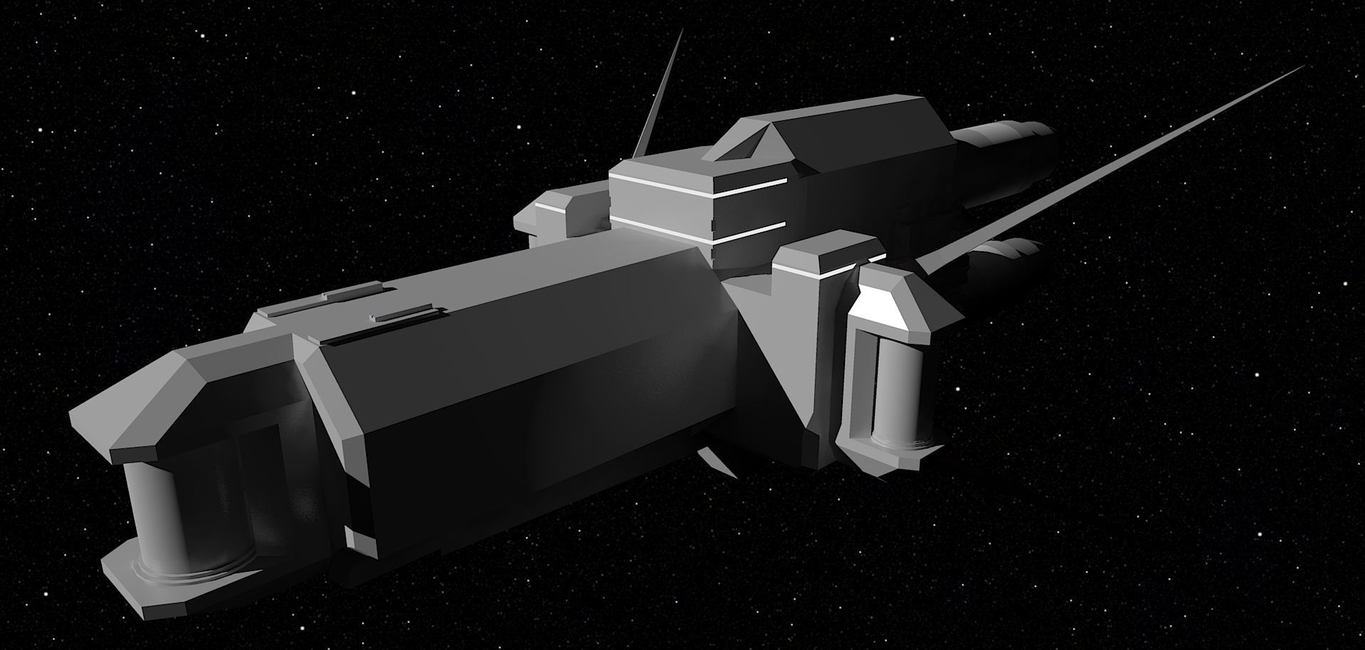 215-class Corvette Spaceship 3D model | CGTrader