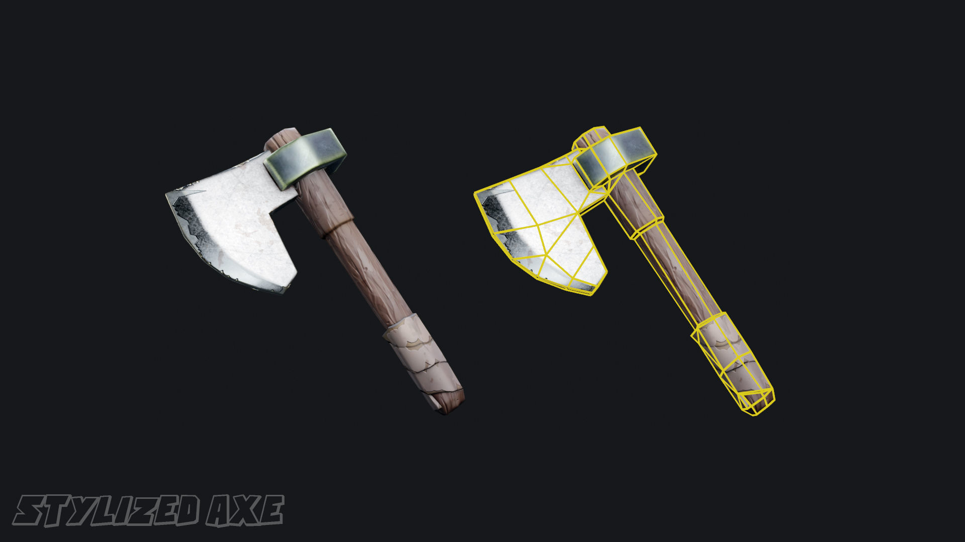 3D model Stylized Axe - Game Asset VR / AR / low-poly | CGTrader
