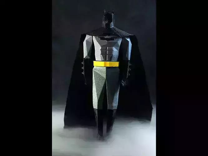 Batman Low Poly origami 3D model 3D printable | CGTrader