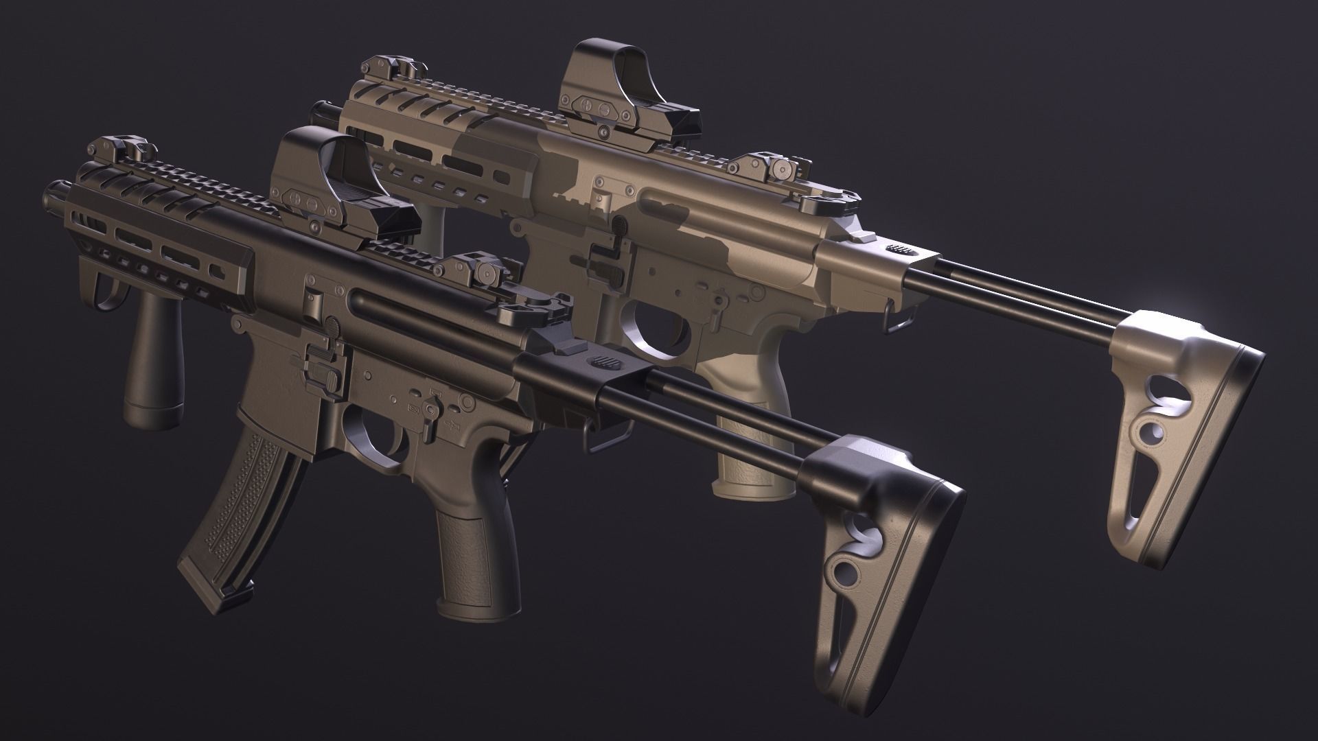 3D model MPX SMG model VR / AR / low-poly | CGTrader