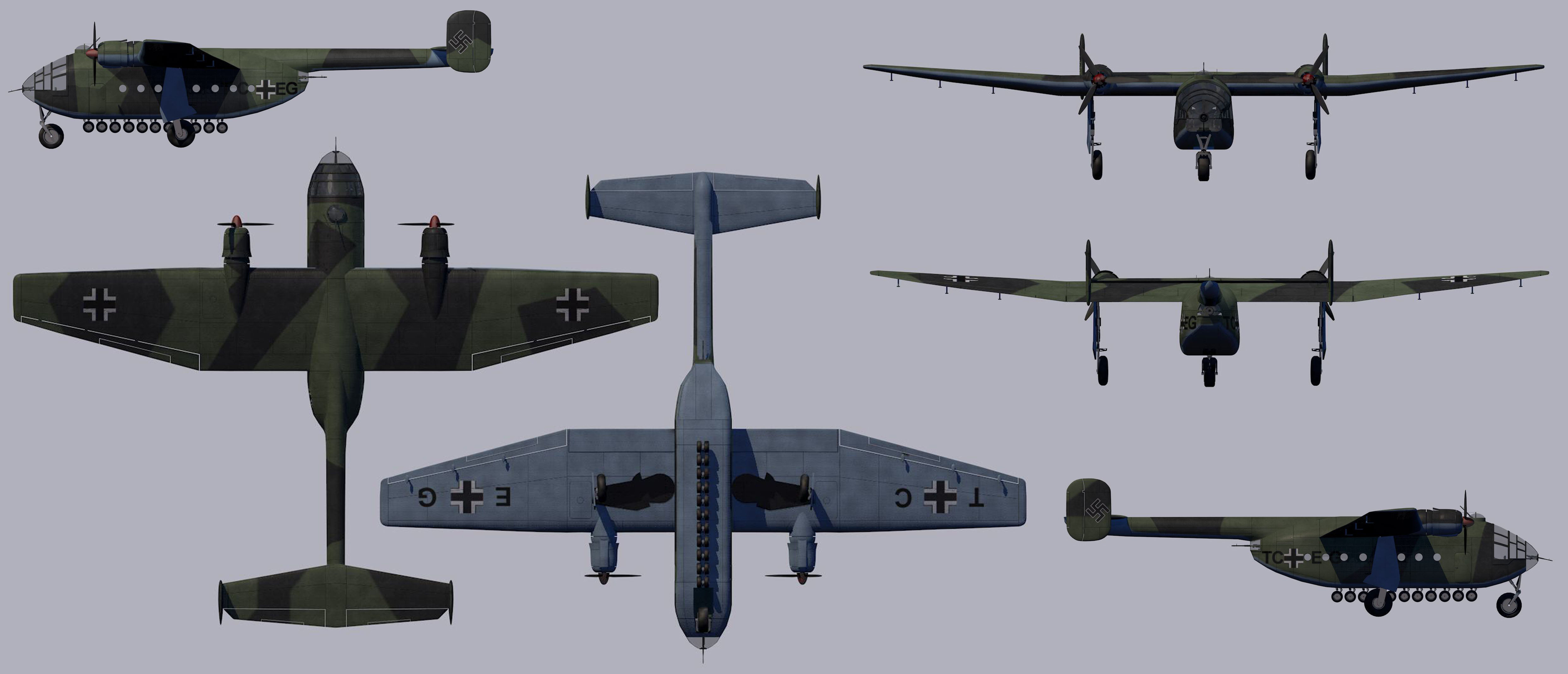 Arado Ar-232A 3D model | CGTrader