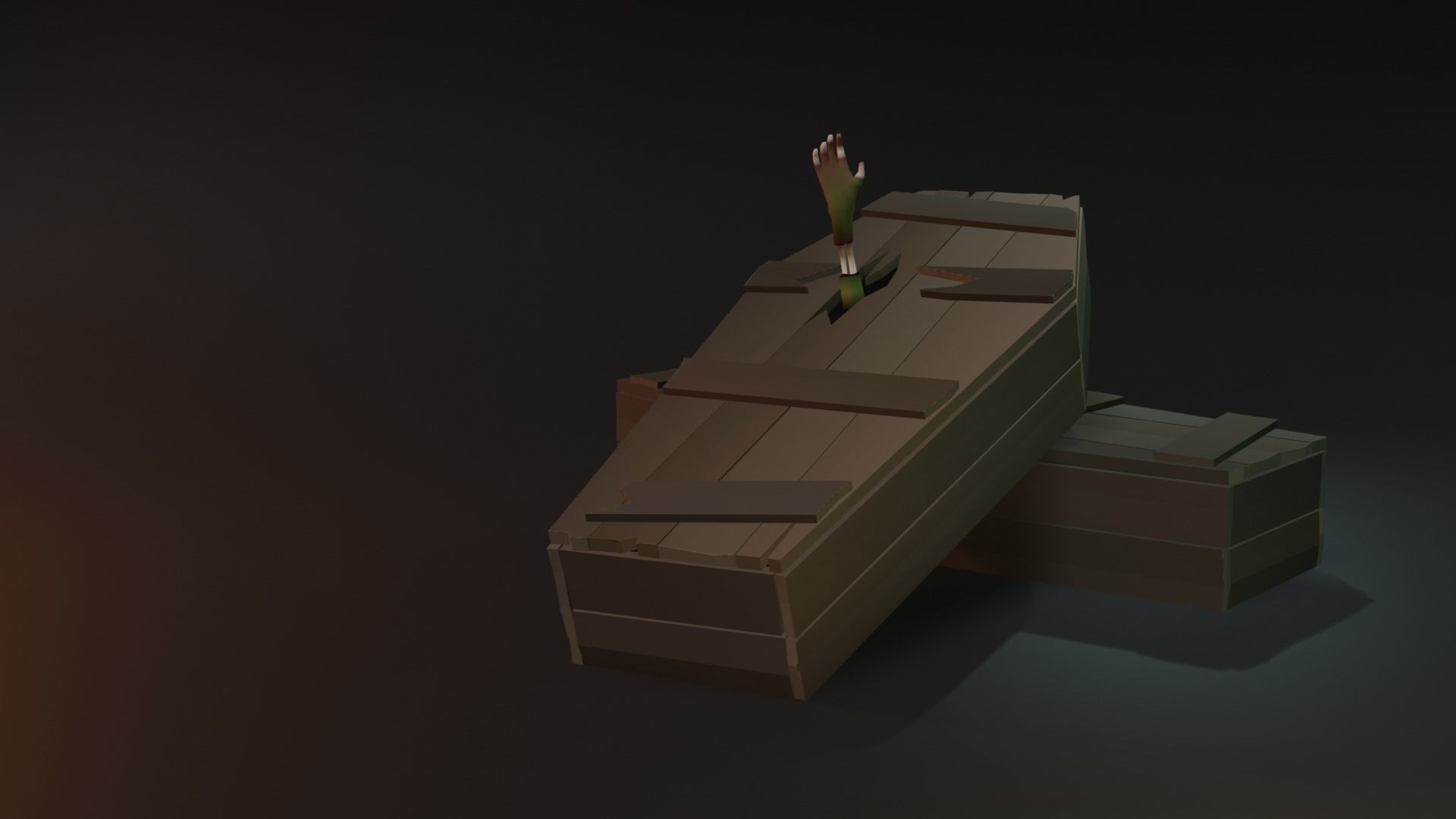 3D model Halloween Low Poly set VR / AR / low-poly | CGTrader