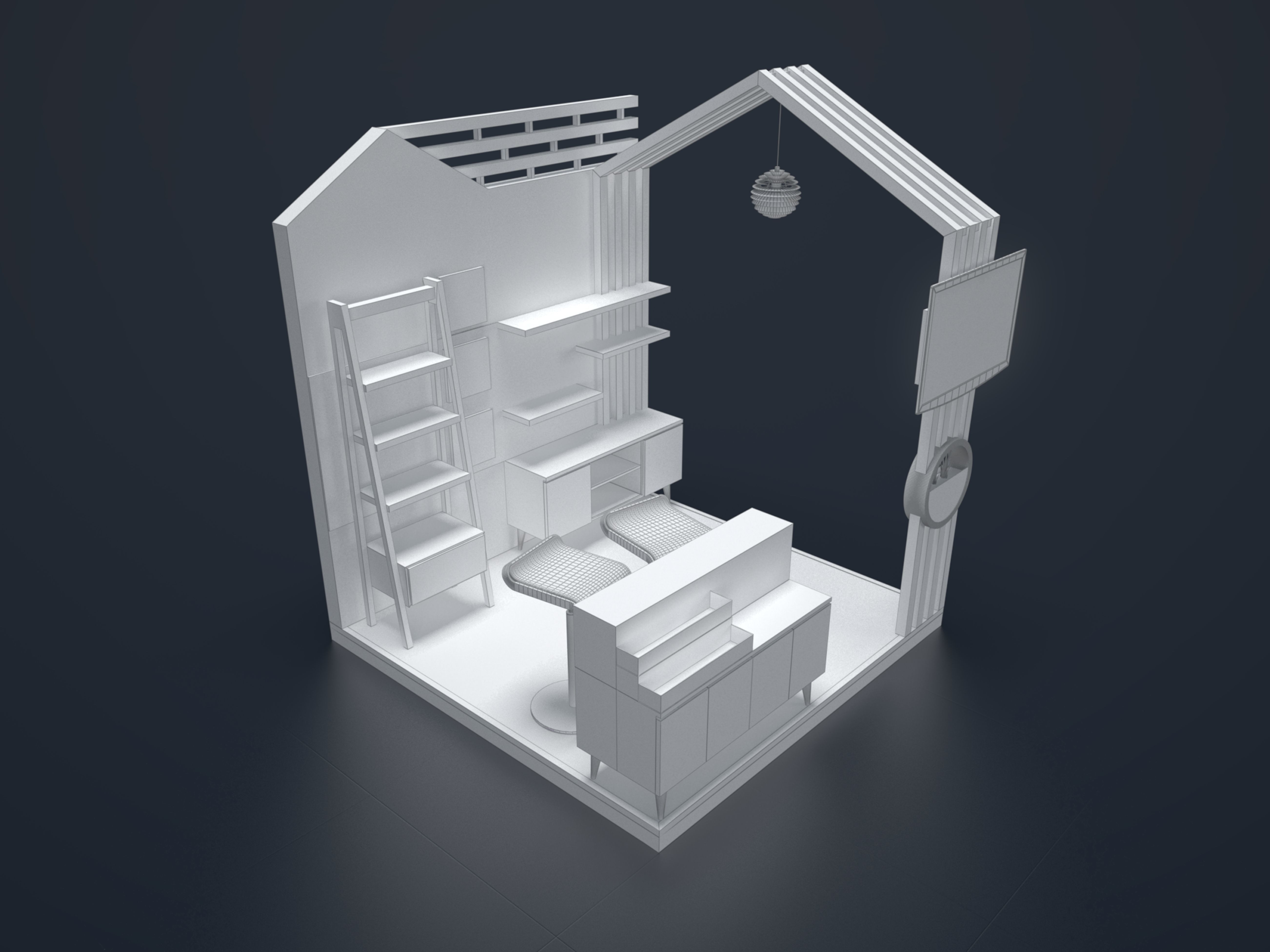 Exhibition booth 3D model 2x2m 002 3D model | CGTrader
