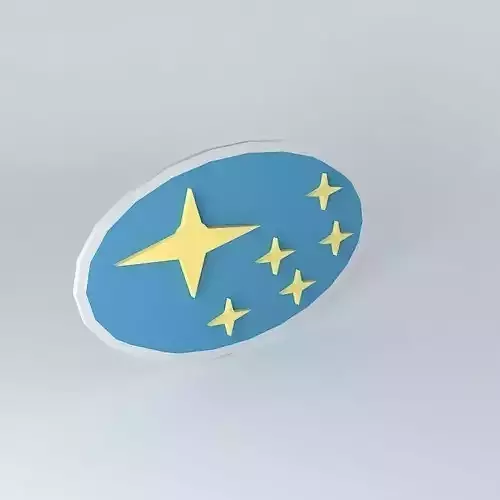 Subaru star with stars free 3D model | CGTrader