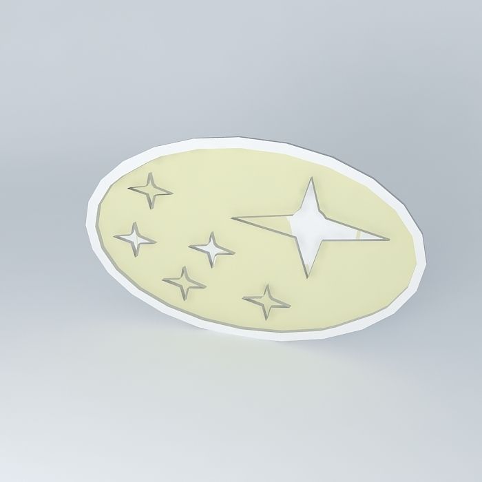 Subaru star with stars free 3D model | CGTrader