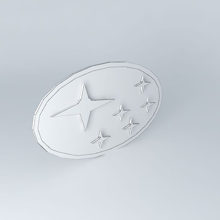 Subaru star with stars free 3D model | CGTrader