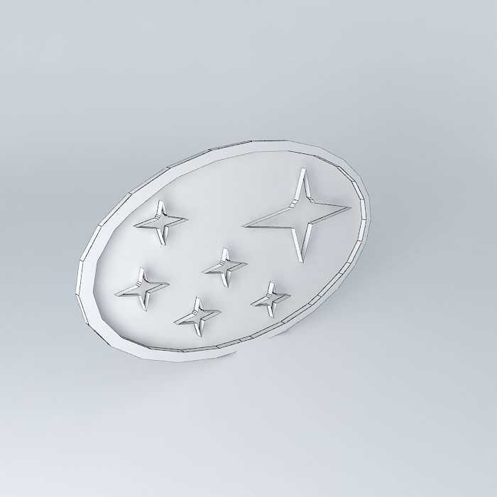 Subaru star with stars free 3D model | CGTrader