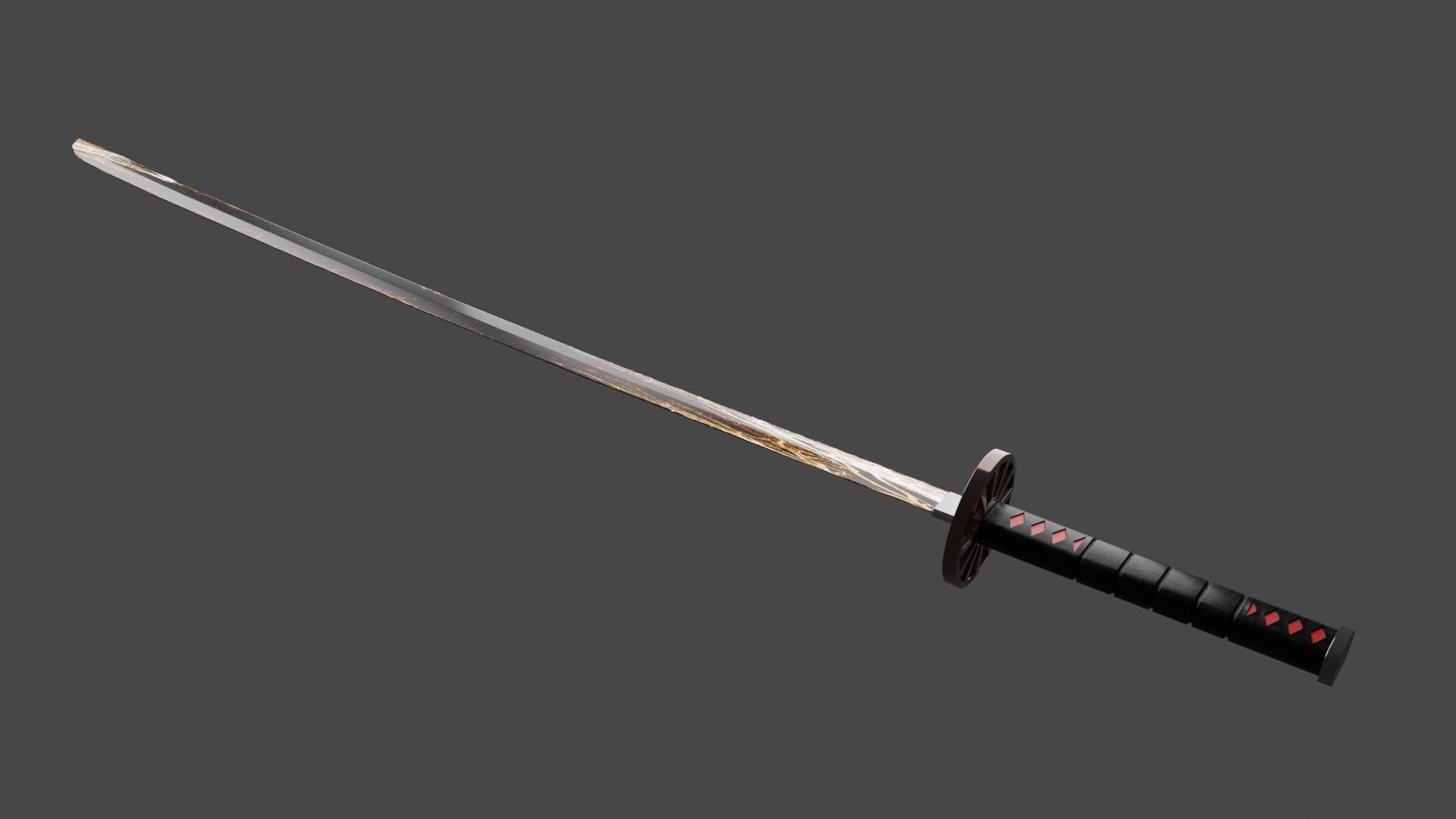 tanjiro kamado repleca Sword 3D model 3D printable | CGTrader