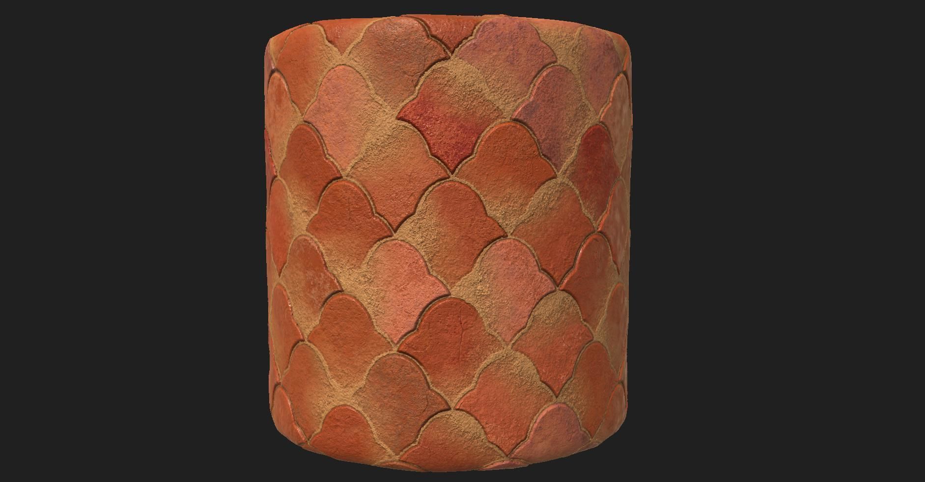 terracotta tiles Texture | CGTrader