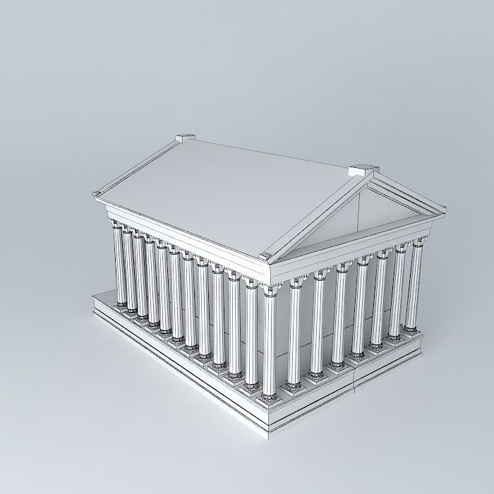 Roman Temple free 3D model | CGTrader