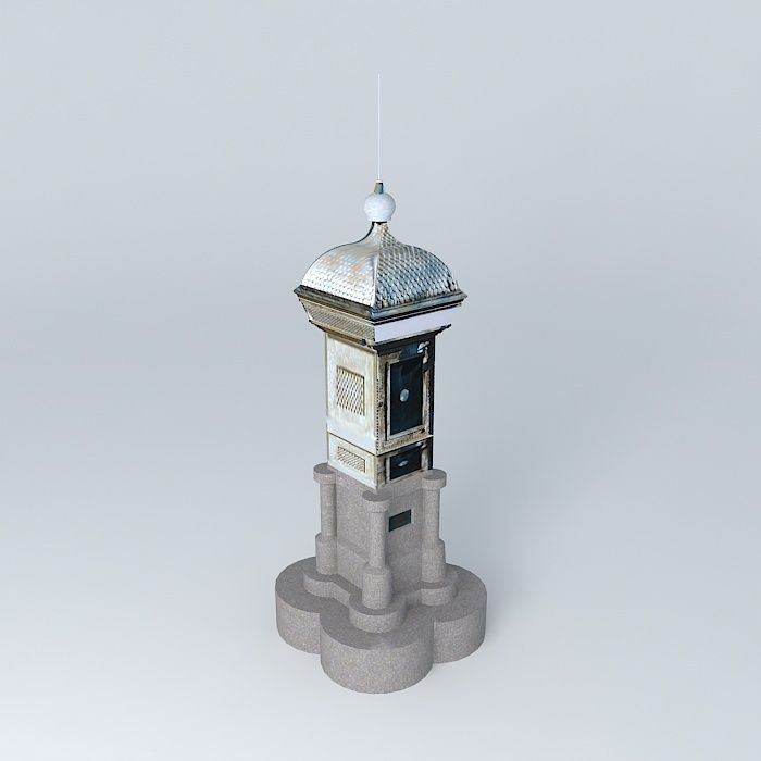 Public Weather Station free 3D model | CGTrader