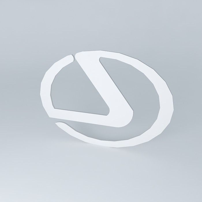 Lexus logo free 3D model | CGTrader