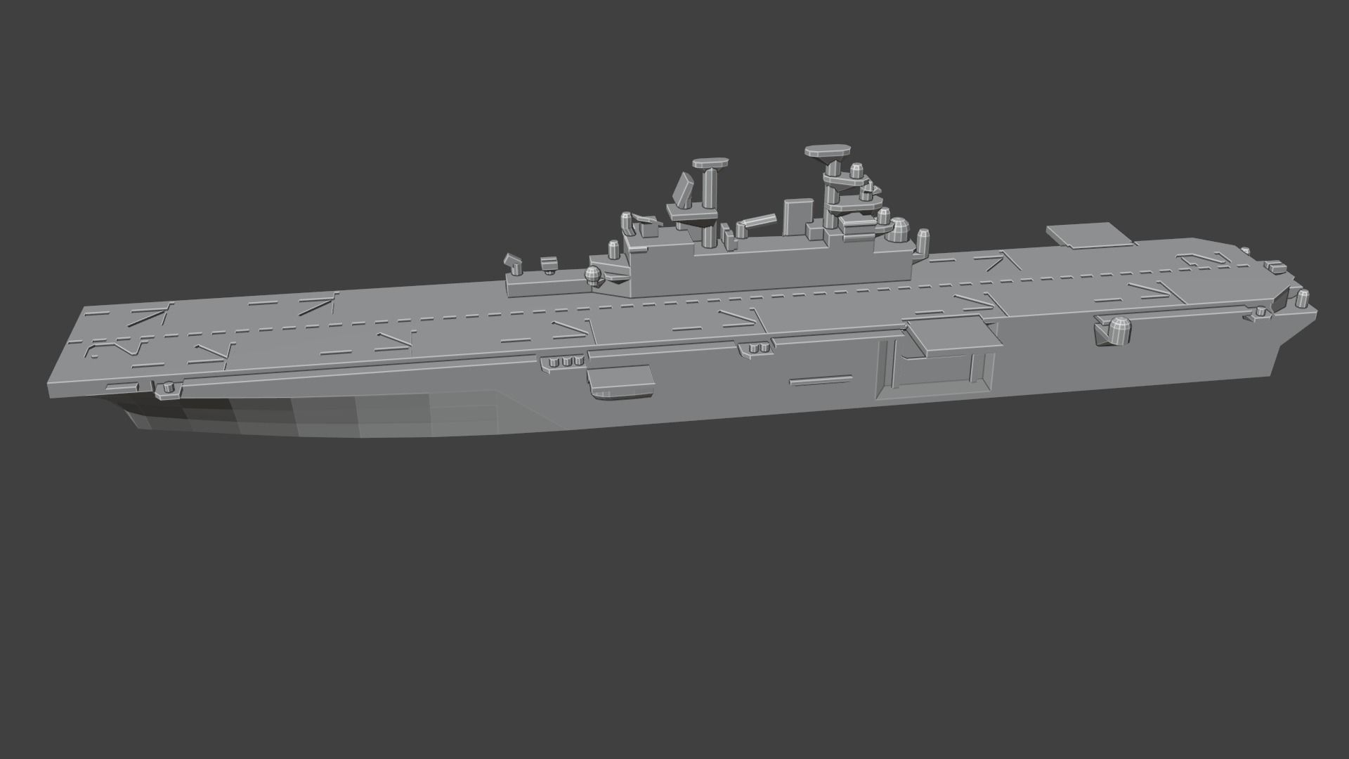 US Wasp Class Helicopter Carrier 3D model 3D printable | CGTrader