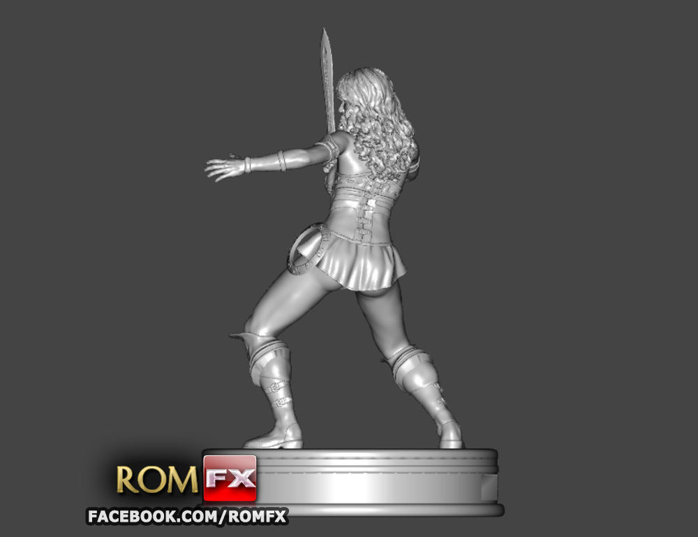 Xena Warrior Princess Figure Printable 3d Model 3d Printable Cgtrader