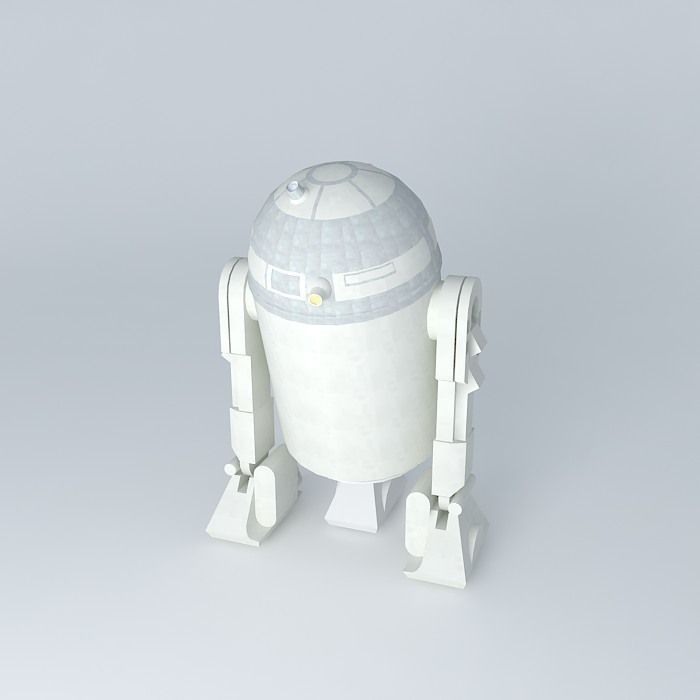 R2 D2 free 3D model | CGTrader