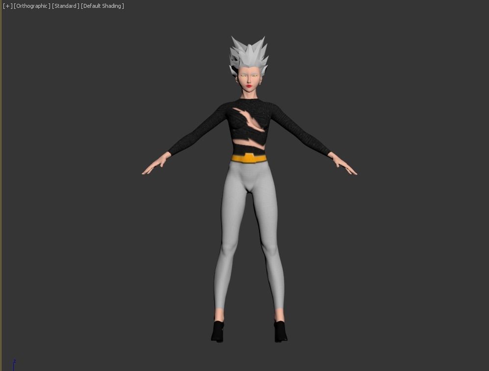3D model Garou Girl - One Punch Man 3D Model VR / AR / low-poly | CGTrader