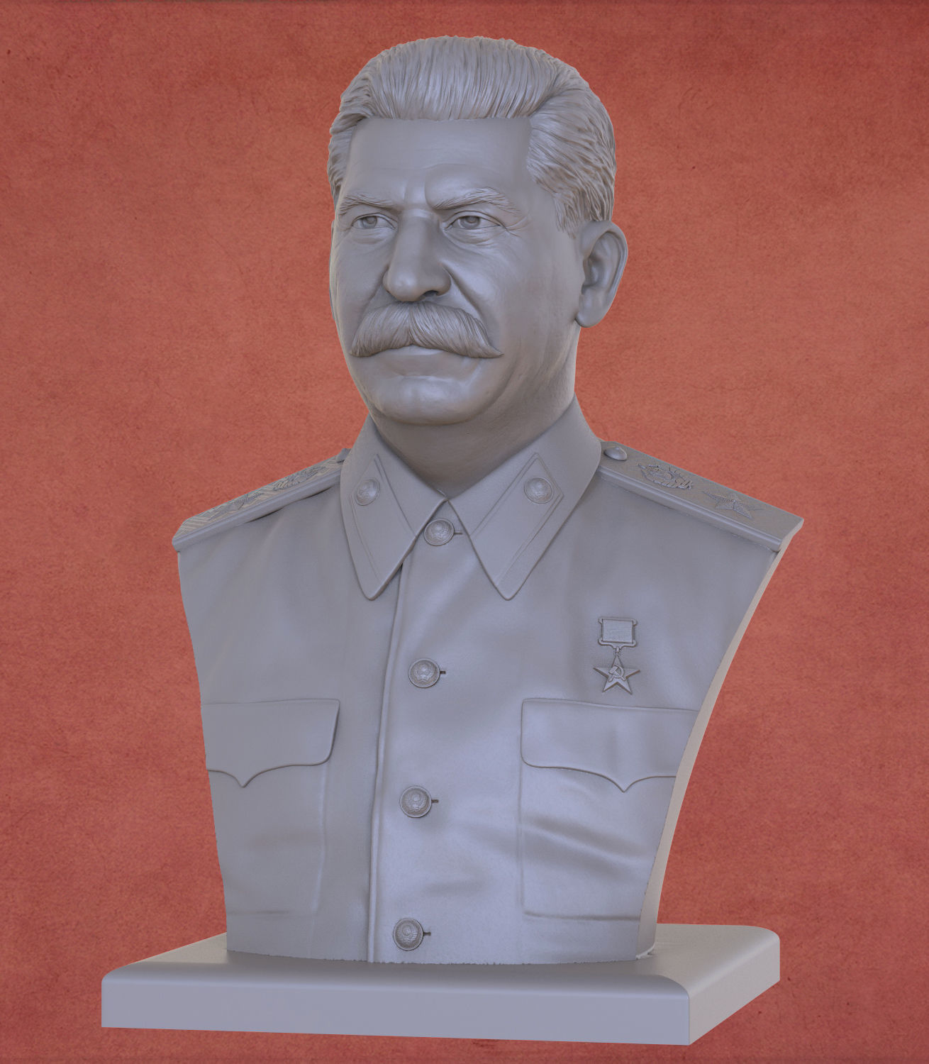 Joseph Stalin 3D model 3D printable | CGTrader