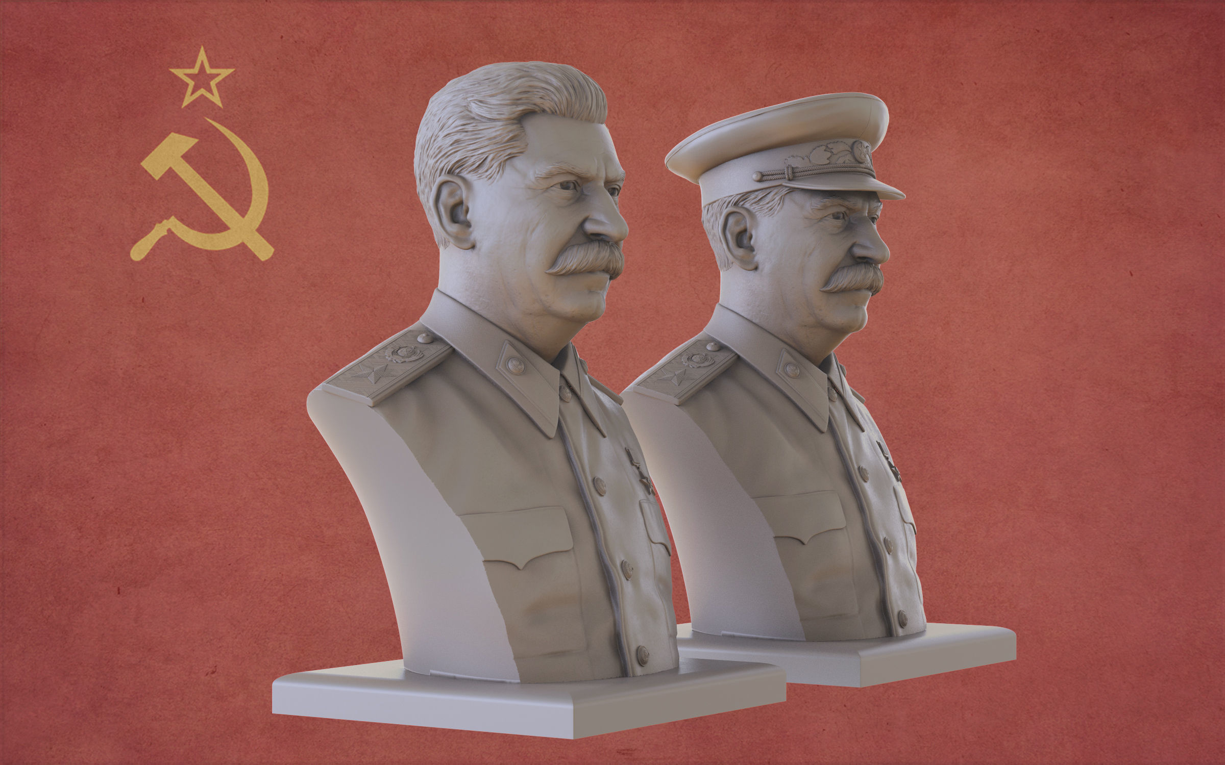 Joseph Stalin 3D model 3D printable | CGTrader