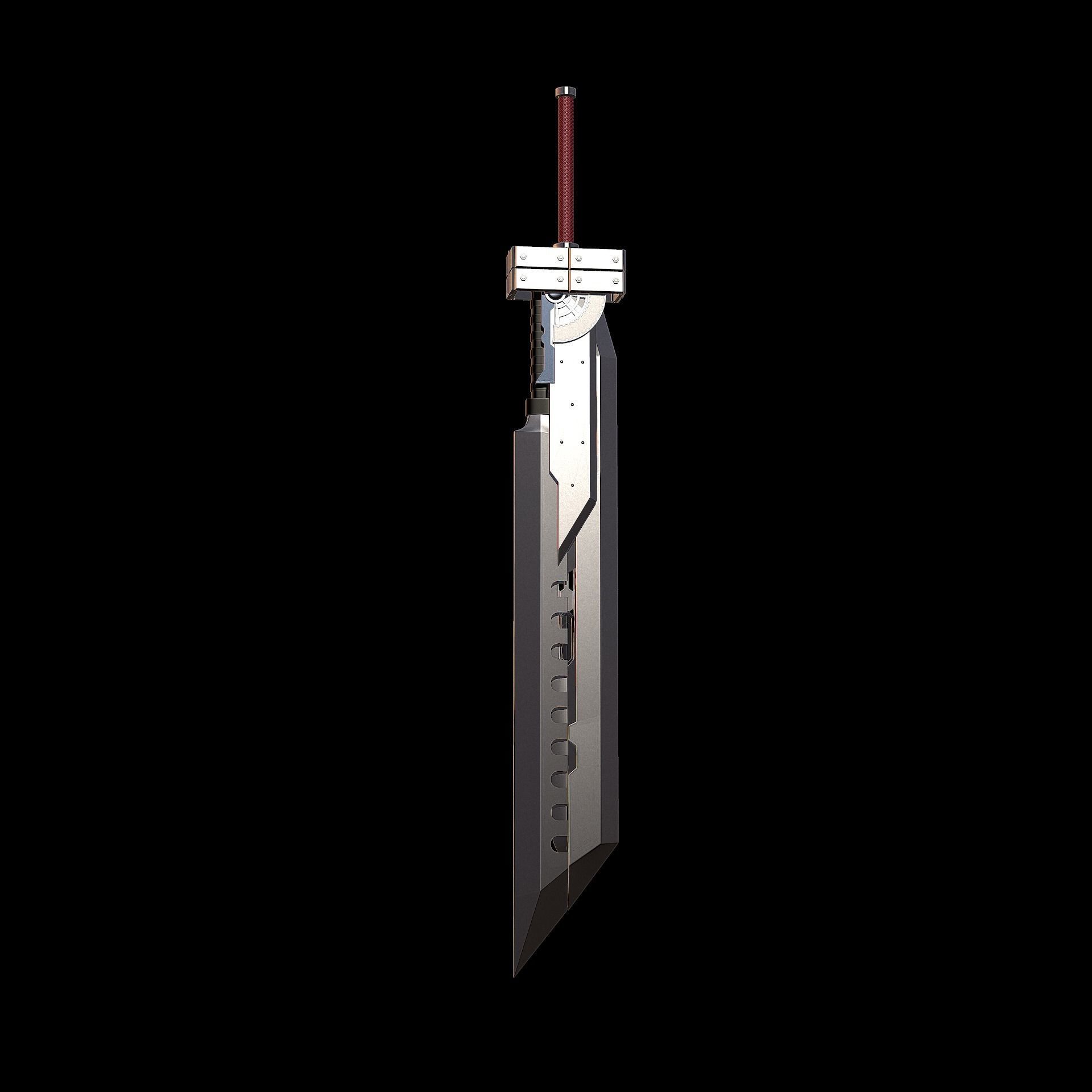 Cloud Fusion Swords Final Fantasy Advent Children 3D model 3D printable ...