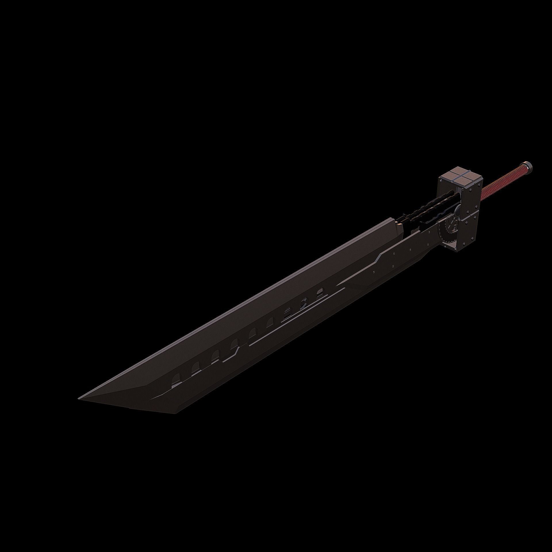 Cloud Fusion Swords Final Fantasy Advent Children 3D model 3D printable ...
