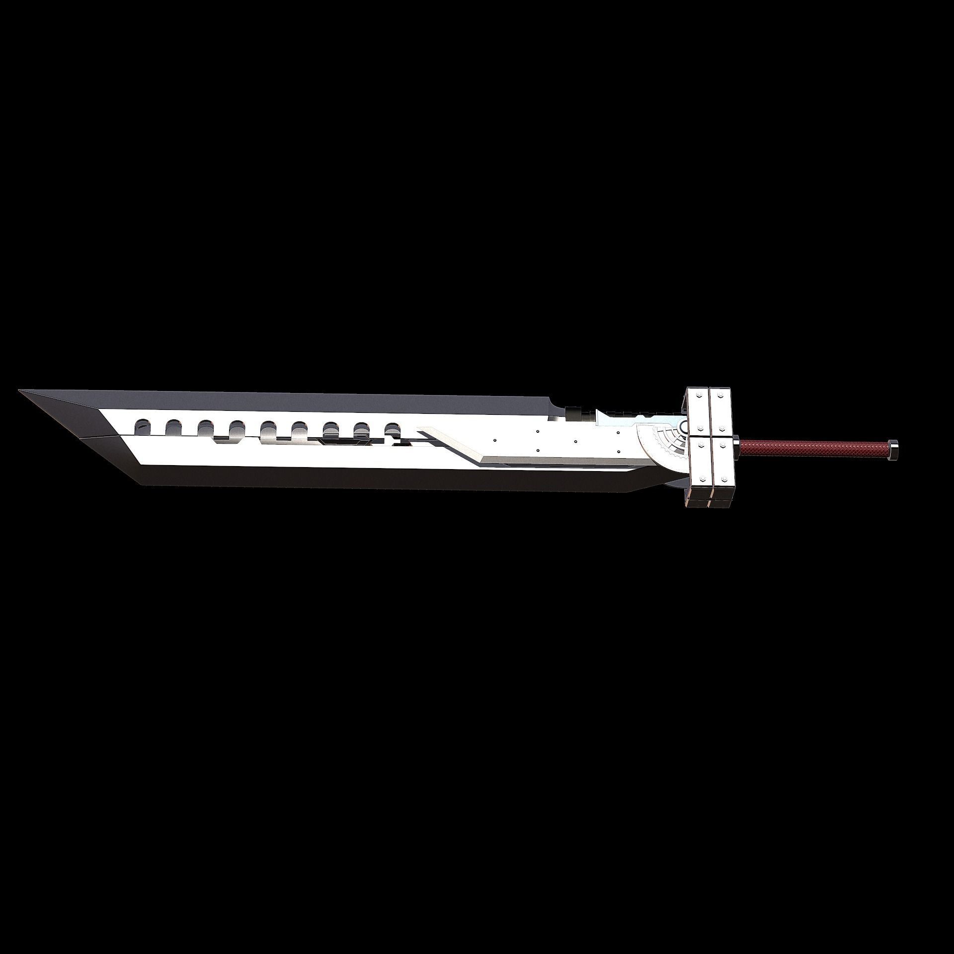 Cloud Fusion Swords Final Fantasy Advent Children 3D model 3D printable ...
