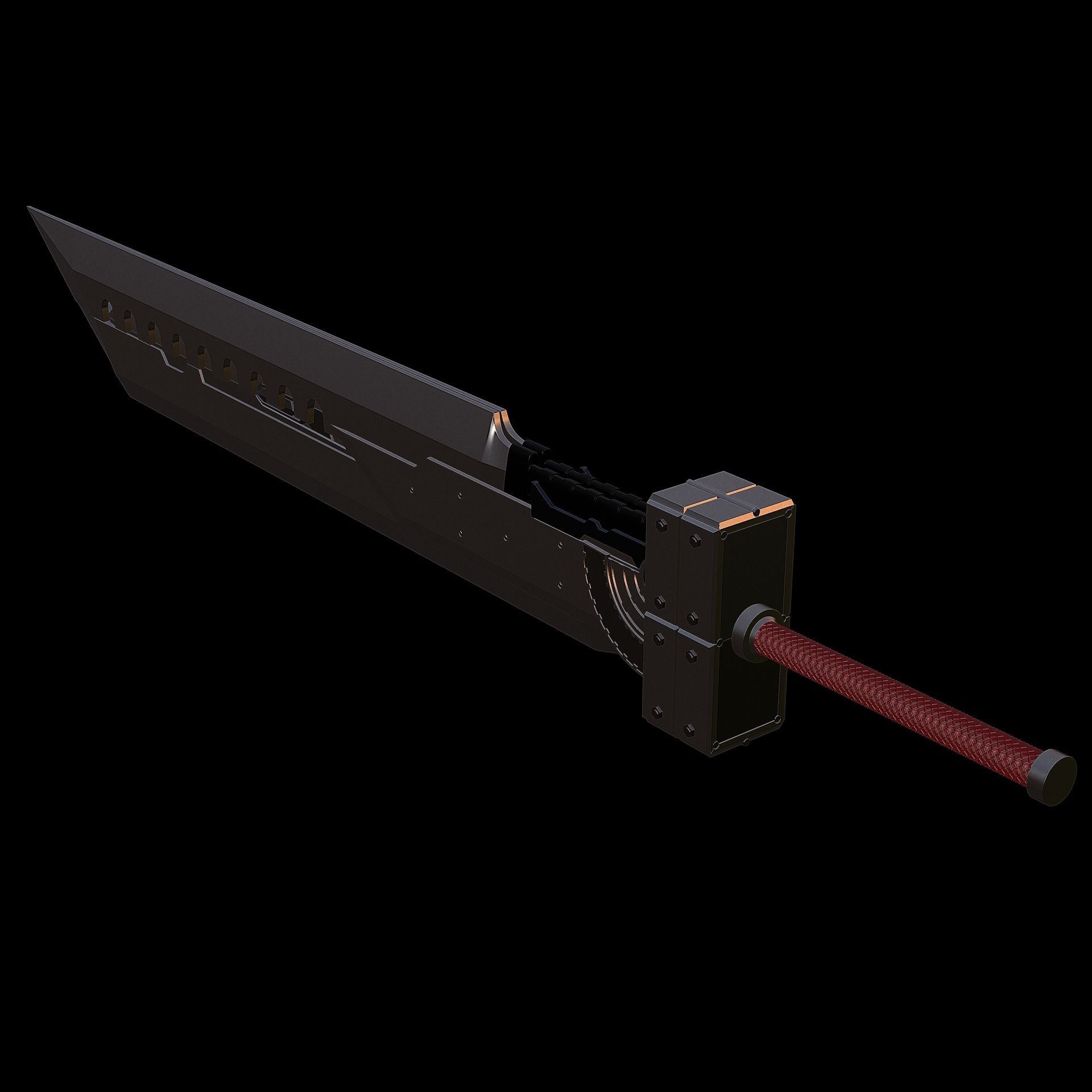 Cloud Fusion Swords Final Fantasy Advent Children 3D model 3D printable ...