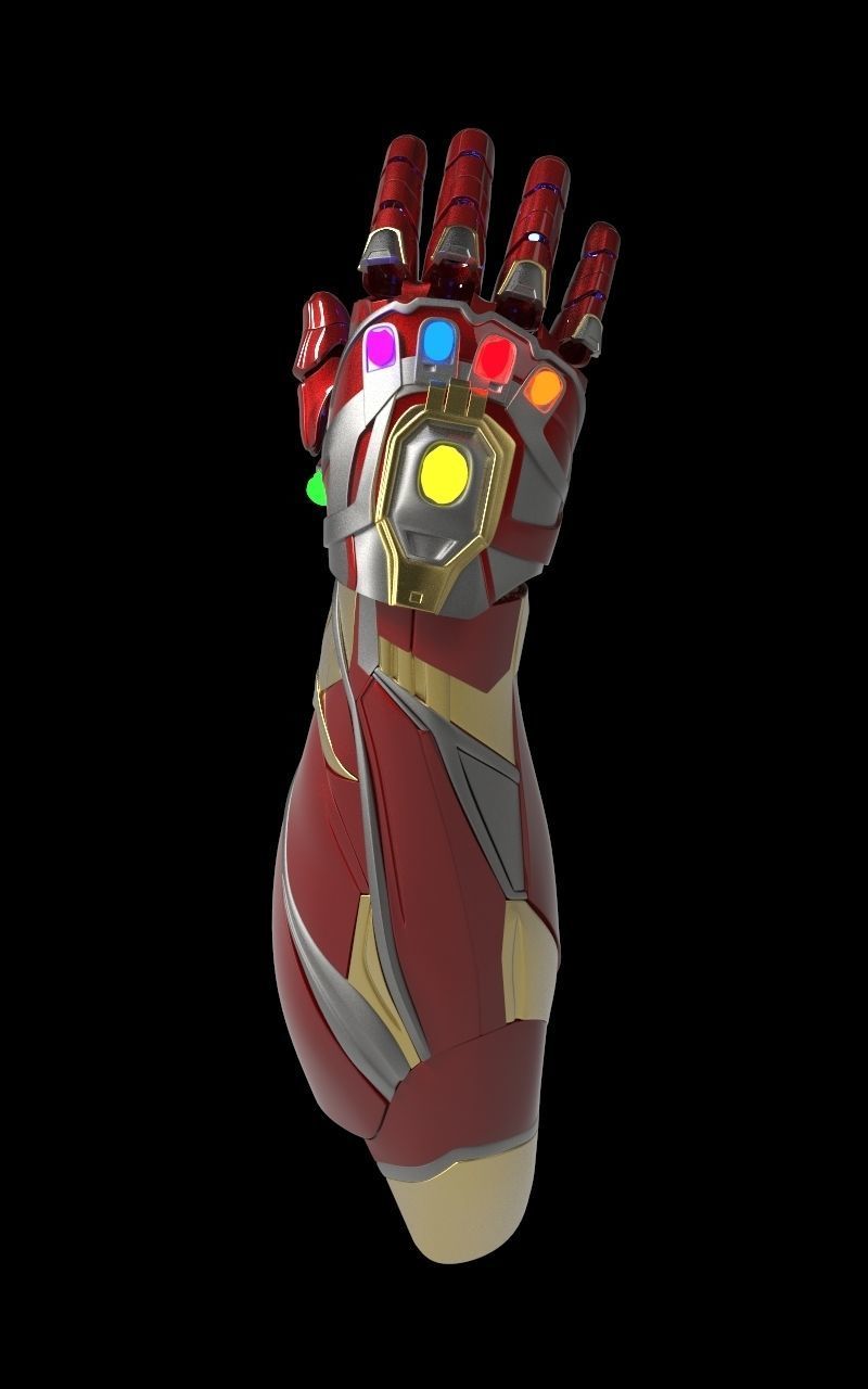 Stark Tech Infinity Gauntlet 3D model 3D printable | CGTrader