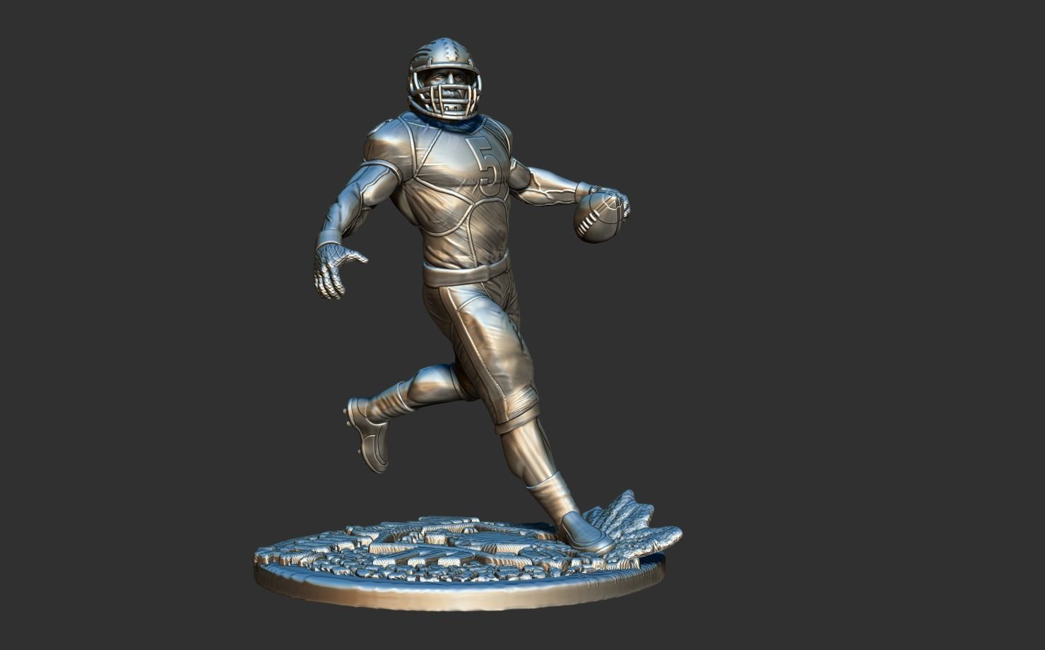 American football 3D model 3D printable | CGTrader