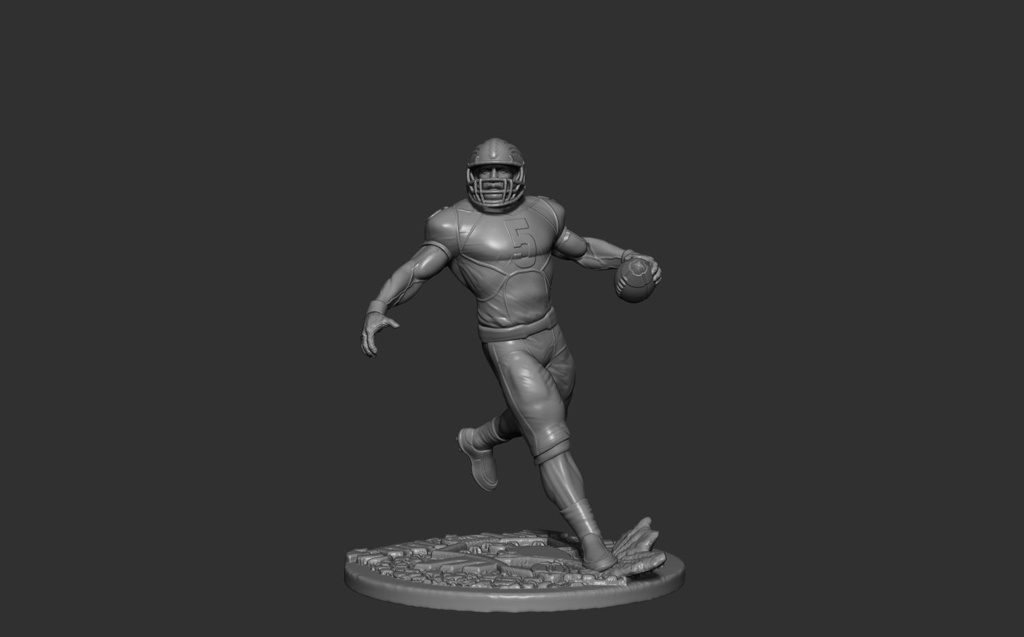American football 3D model 3D printable | CGTrader