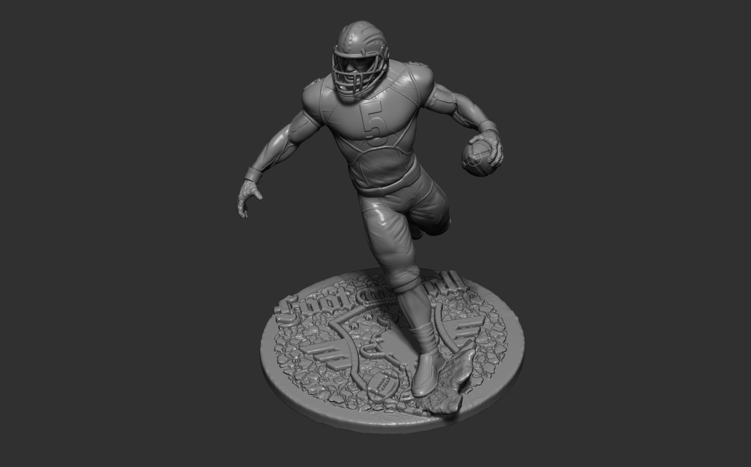American football 3D model 3D printable | CGTrader