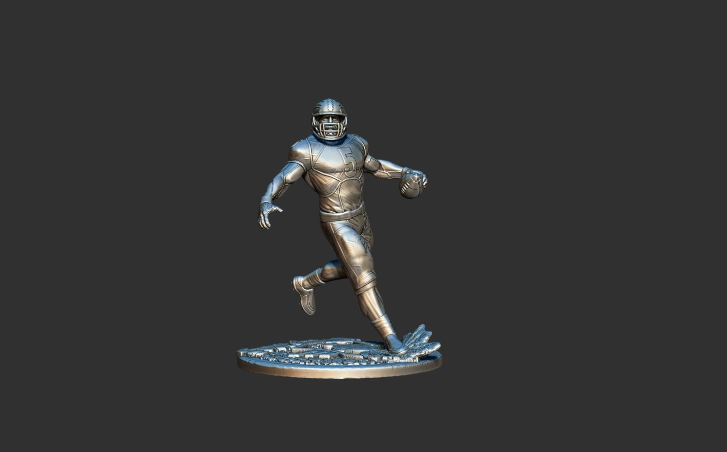 American football 3D model 3D printable | CGTrader
