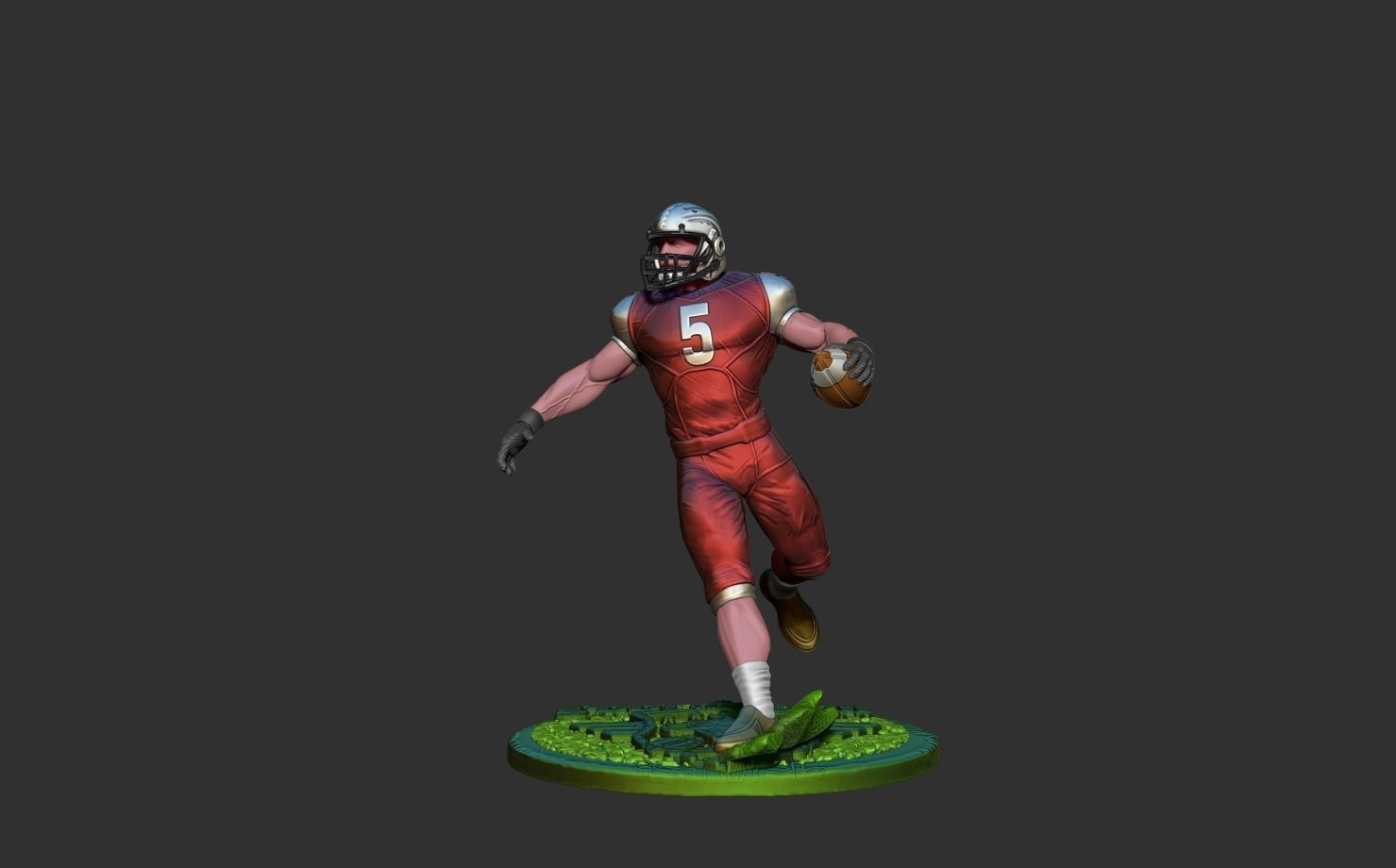 American football 3D model 3D printable | CGTrader