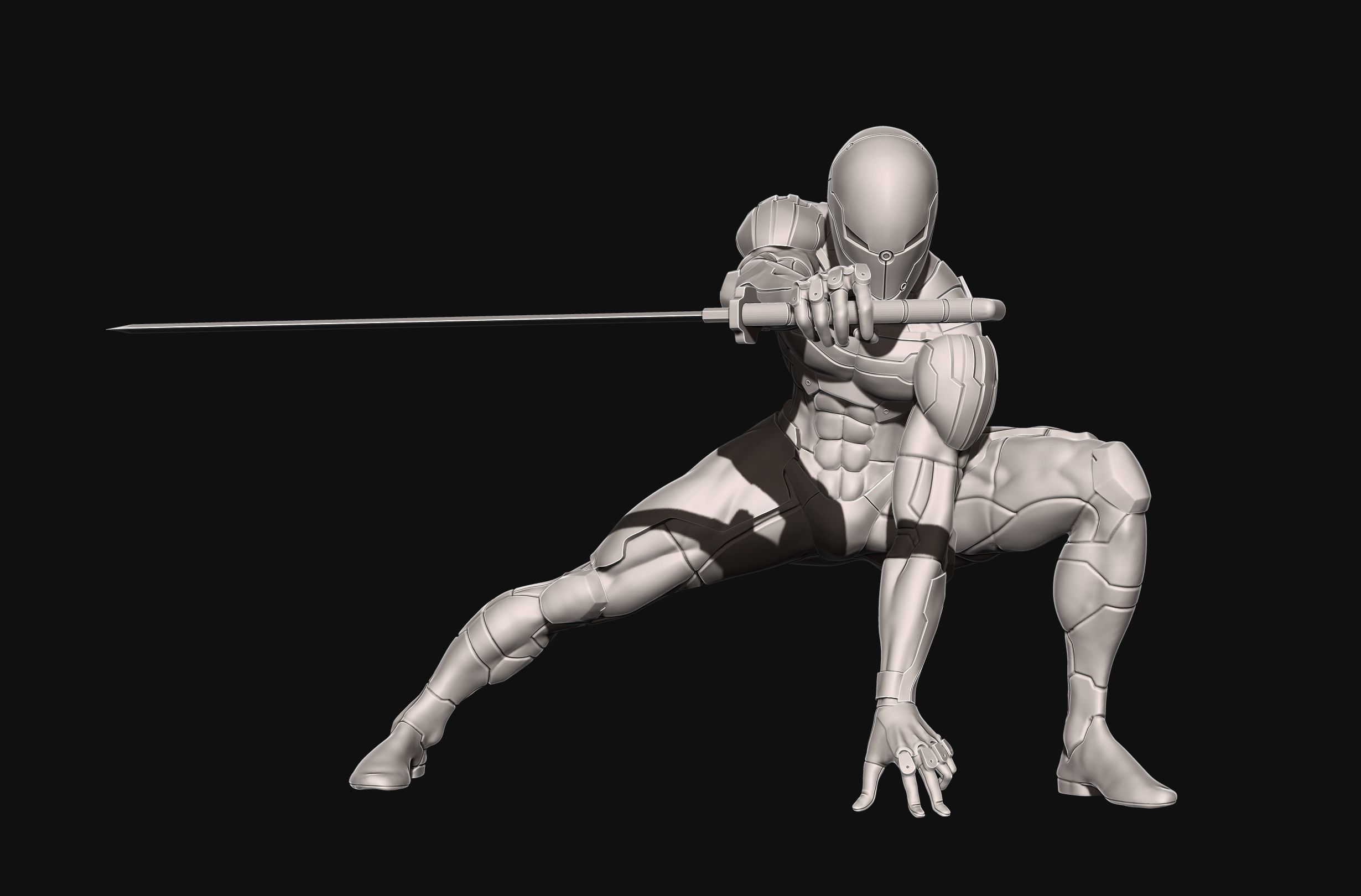 Gray Fox from Metal Gear Solid 3D model 3D printable | CGTrader