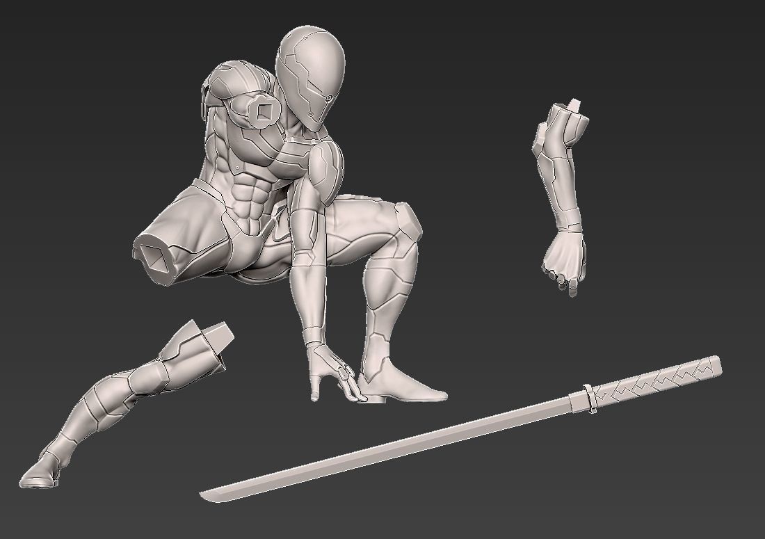 Gray Fox from Metal Gear Solid 3D model 3D printable | CGTrader