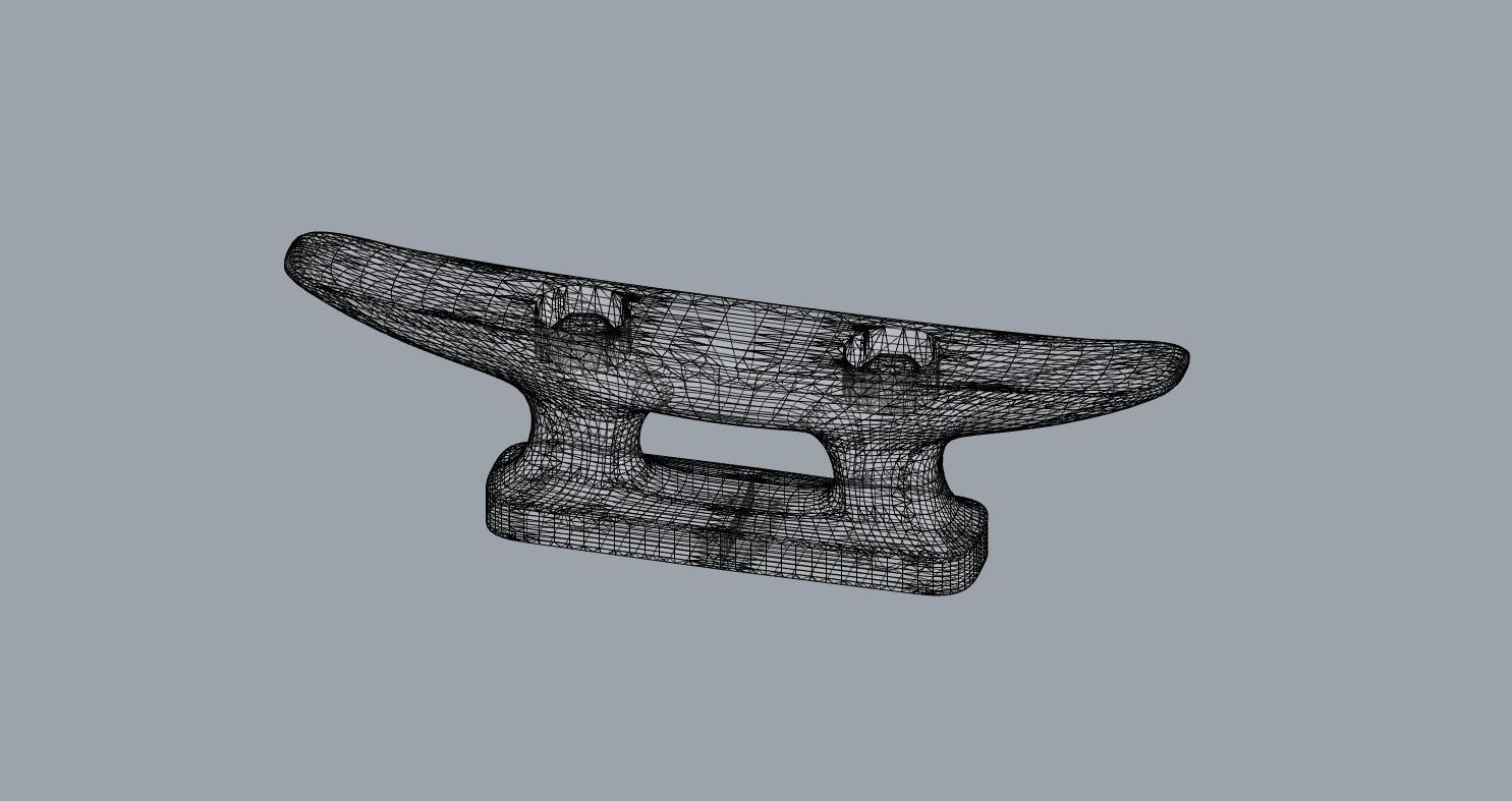 Nautical Cleat 3D model 3D printable | CGTrader