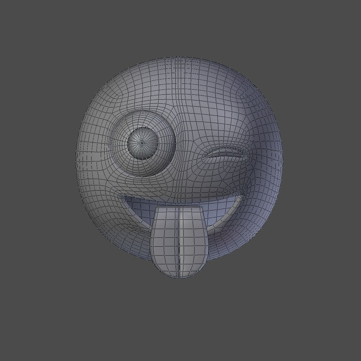 3D model Emoji Winking face with a Tongue VR / AR / low-poly | CGTrader